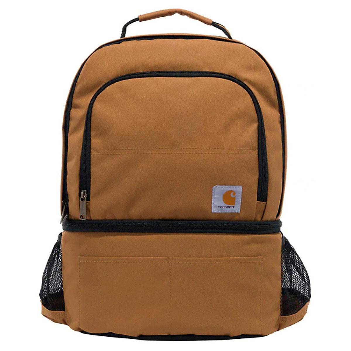 Carhartt Unisex Insulated Two Compartment 24-Can Cooler Backpack Brown One Size