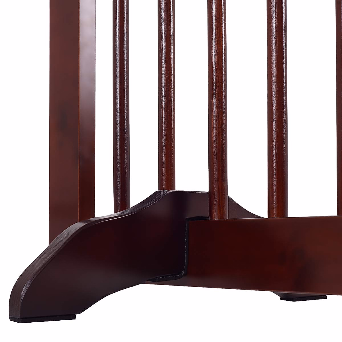 Giantex 2 PCS Support Feet for Configurable Wood Dog Gate, Stable Free Standing Dog Panel with Foot Pads, Safety Fence Feet