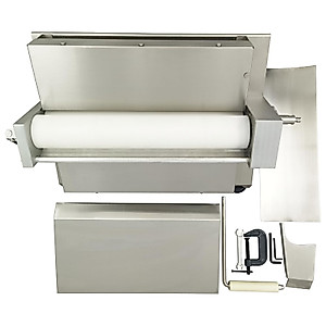 TECHTONGDA Manual Dough Sheeter Machine 16.5" Fondant Sheeter Pasta Maker Roller Machine Compact Dough Sheeter for Croissants, Pizza, Icing, Marzipan, Puff Pastry