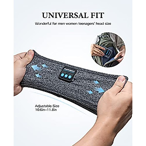 Sleep Headphones Wireless Headband, Music Sleeping Headband Ultra-Soft Headband Headphones for Side Sleepers, Birthday Christmas Sleeping Gifts for Women Men