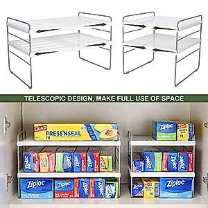 Foil and Plastic Wrap Organizer and Expandable Silverware Organizer Storage Tray
