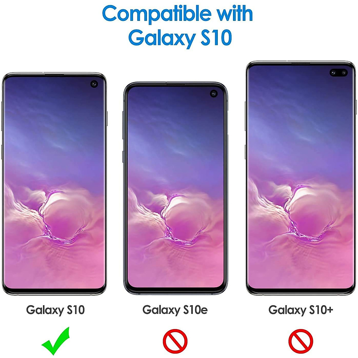 SURITCH Case for Galaxy S10,[Built-in Screen Protector] Cute Geometric Marble Full-Body Shockproof Rugged Cover for Samsung Galaxy S10 6.1 Inch [Compatible with Fingerprint Sensor] (Gold Marble)