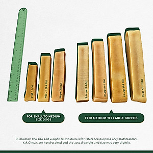 KATHMANDU'S - Authentic Himalayan Cheese Dog Chews - for Small Dogs (Pack of 15) - for Improved Dental Hygiene & Protein-Rich Nutrition, No Preservatives