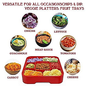 OOFAYBILL Taco Holder Tuesday , Taco Bar Serving Set for a Party,Taco Holders Set of 12 Tortilla , Taco Plates With Dividers, Taco Night