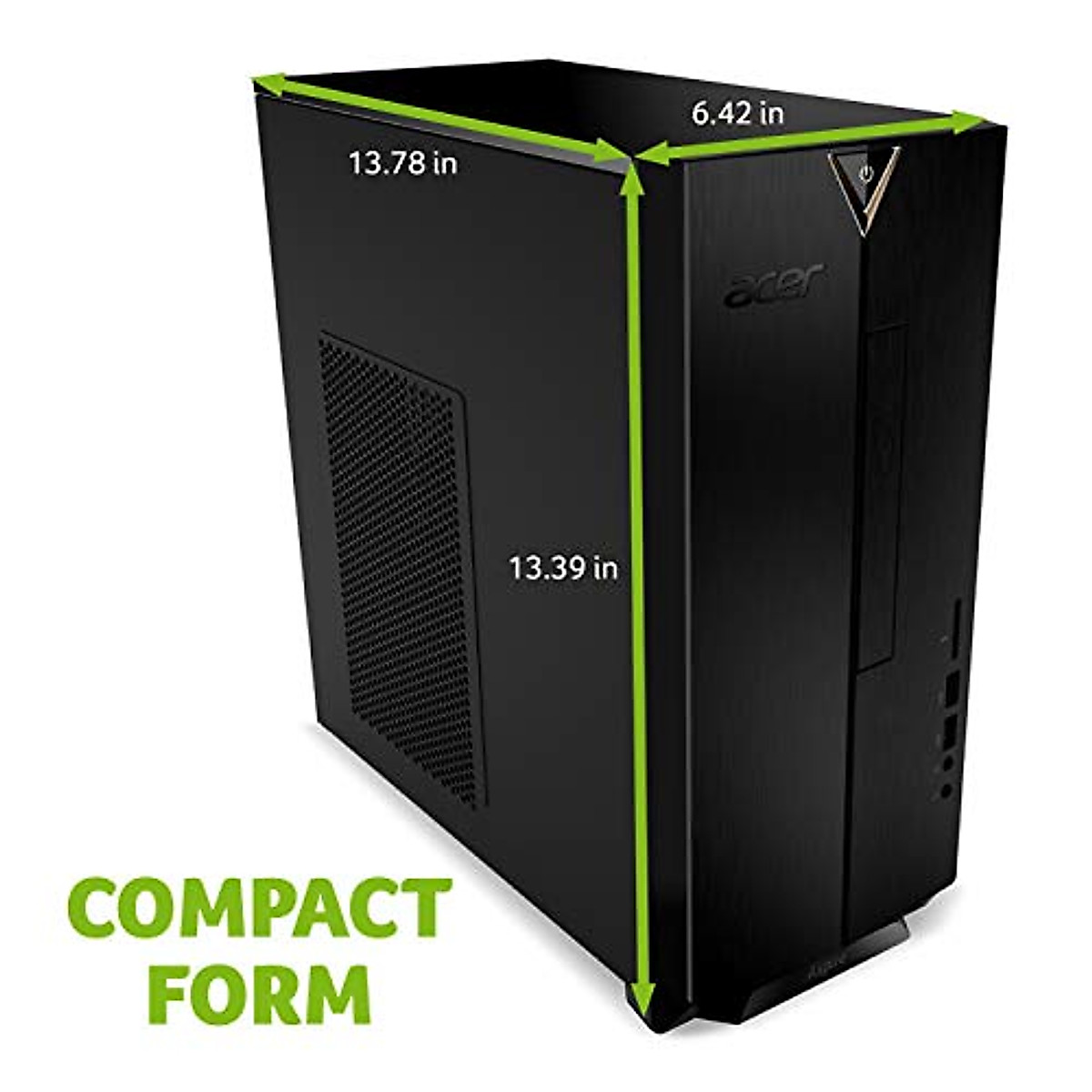 Acer Aspire TC-895-UA92 Desktop, 10th Gen Intel Core i5-10400 6-Core Processor, 12GB 2666MHz DDR4, 512GB NVMe M.2 SSD, 8X DVD, 802.11ax Wi-Fi 6, USB 3.2 Type C, Windows 10 Home