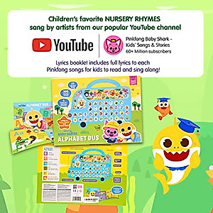 Pinkfong Baby Shark ABC Alphabet Bus Sound Pad | Baby Shark Toys, Baby Shark Books | Learning & Education Toys | Interactive Baby Toys for Toddlers 1-3 | Gifts for Boys & Girls