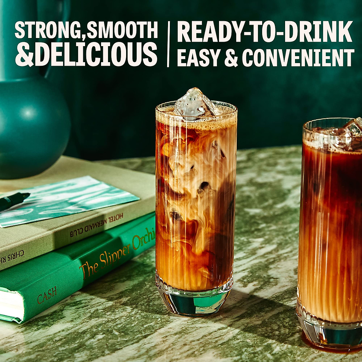 Wandering Bear Organic Vanilla Cold Brew Coffee, Iced Coffee 32 fl oz, 1 pack - Extra Strong, Smooth, Organic, Unsweetened, Shelf-Stable, Ready to Drink, Cold Brewed Coffee, Cold Coffee