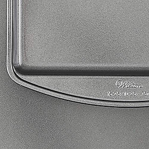 Wilton Perfect Results Premium Non-Stick Bakeware Cookie Baking Sheets Set, 2-Piece, Steel