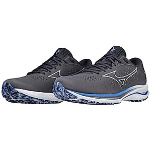 Mizuno Men's Wave Rider 25 | Neutral Support Running Shoe |Eco Friendly Materials | Obsidian | US 10