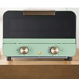 CZDYUF Electric mini Oven Multi-function Stainless Steel with Timer Bake Broil Includes Baking Pan and Rack toaster pizza