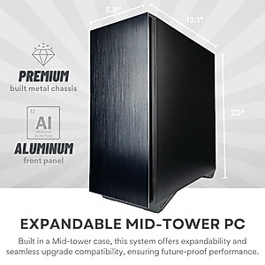 Computer Upgrade King Empowered PC Gaming Desktop - Intel Core i7-14700KF 24GB AMD Radeon RX 7900 XTX, 32GB DDR5 RAM, 1TB NVMe SSD + 3TB HDD, 850W Gold PSU, Windows 11 Home