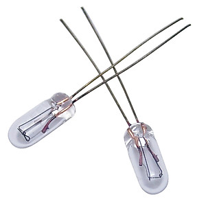 MOONDKIST 20Pcs Light Bulbs, 3mm 12V Miniature Lamp Light Bulb, T3 Incandescent Filament Halogen Bulb