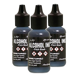 Tim Holtz - Alcohol Ink Pitch Black - 3 Pack Bundle