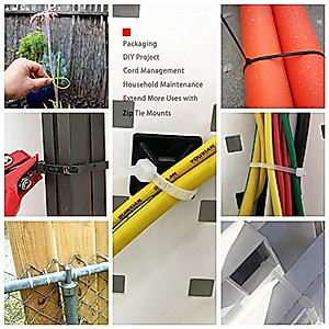 HS Durable Plastic Zip Ties 4 Inch (Bulk-1000 Pack) Small Tie Wraps Thin 18 Lbs Self-Locking Nylon Ties for Electronics Organizer, Wire Zip Ties Black