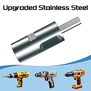 [2 Pack] Twist Ties Tool for 11 Gauge Drill Chuck,Efficient Wire Knotting 11 Gauge Electrical Drill Twister,Stainless Steel Drill Truck Twist Ties Tool for Fixing Chain Link Fence and Loop Fences