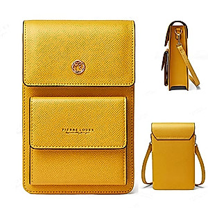 SUMGOGO Crossbody Bag for Women Leather Small Shoulder Purse Phone Bag Handbag Wallet