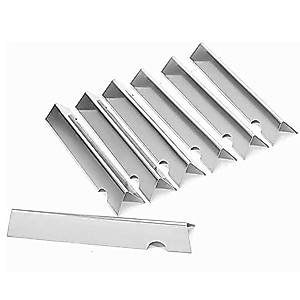 Outspark 66033 Grill Flavorizer Bars for Weber Genesis II E-410/LX E-440 S-440 Series Gas Grills,Replacement Parts for Weber Genesis II 400 Series,66796 66030 Flavor Bars(7 Pack Stainless Steel)