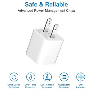iPhone Charger【Apple MFi Certified 】[2-Pack] USB Wall Charger Block and 6FT USB Fast Charging Cable Compatible with iPhone 14/14 Pro/14 Pro Max/14 Plus/13/12/11/Mini/XS/Max/XR/X/8/7/SE