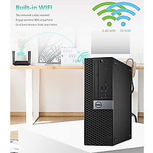DELL OptiPlex 3040 SFF Desktop Computer Intel Quad Core i5-6500 3.2GHz up to 3.6GHz 16GB Ram 512GB SSD Built-in WiFi & Bluetooth HDMI Dual Monitor Support Wireless Keyboard & Mouse Win10 Pro (Renewed)