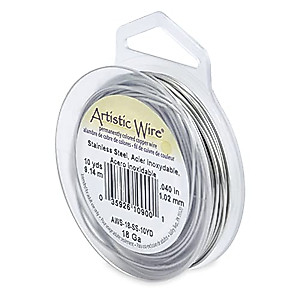 Artistic Wire 18 Gauge Stainless Steel Craft Jewelry Wrapping Wire Wire, 10 yd