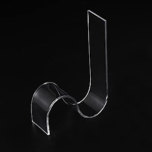 uxcell Shoe Display Stand Rack, 105x45x150mm Acrylic Storage Shelf Holder, Clear 1Pcs