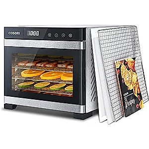 GUCUJI Pack of 6 Premium Non Stick Silicone Dehydrator Sheets for COSORI Magic Mill Ivation Chefman ChefWave 12x13 inch