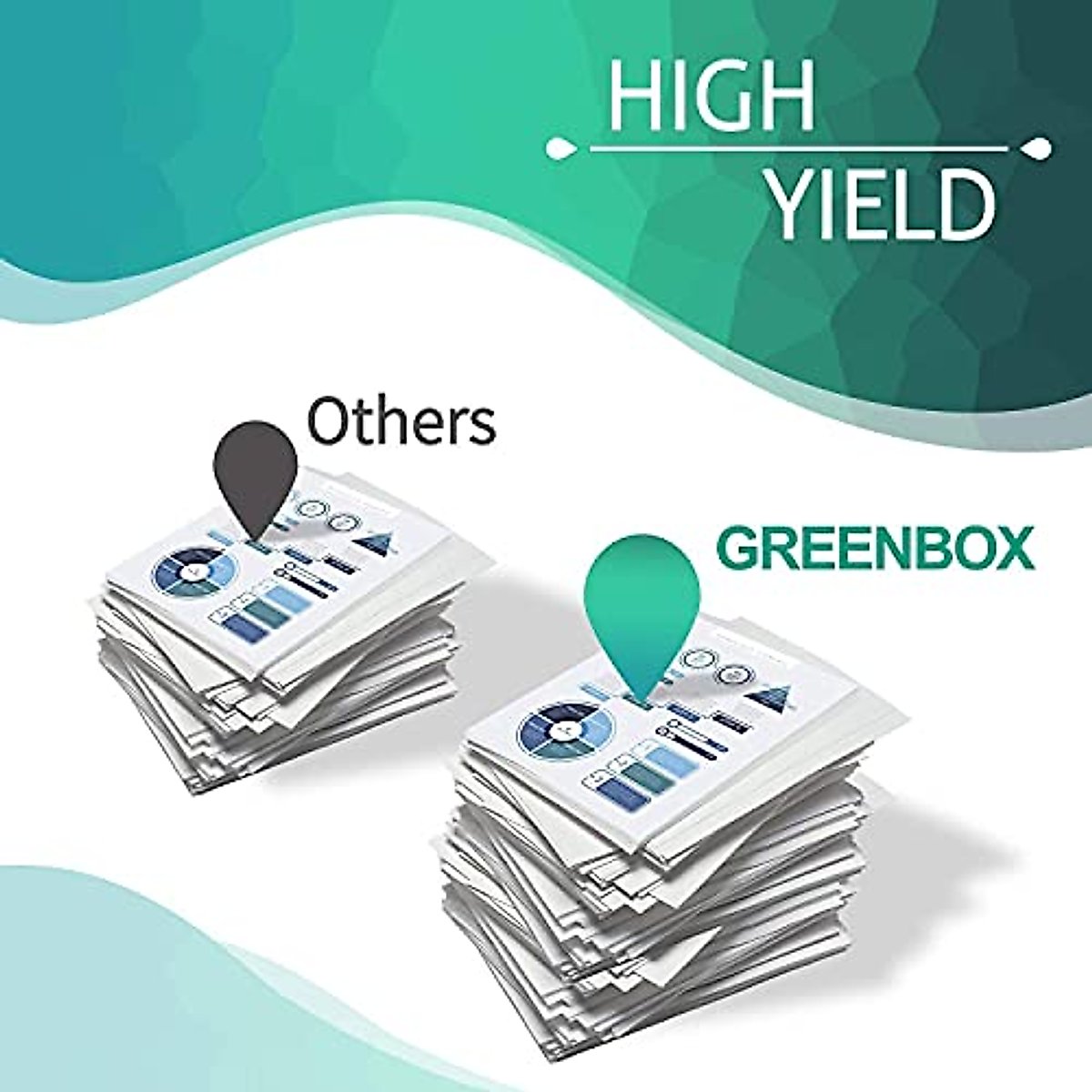 GREENBOX Remanufactured 521H 2D1H00 High Yield Black Toner Cartridge Replacement for Lexmark 52D1H00 521H for MS810n MS710 MS711 MS810 MS810n MS810dn MS811 MS811dn Printer (25,000 Pages, 1-Pack )
