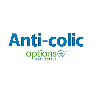 Dr. Brown’s Natural Flow® Anti-Colic Options+™ Narrow Baby Bottles 4 oz/120 mL, with Level 1 Slow Flow Nipple, 3 Pack, 0m+ Lavender