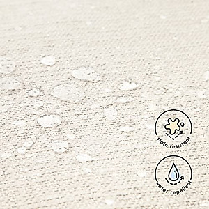 Carter's by DaVinci Arlo Recliner and Swivel Glider, Water Repellent & Stain Resistant, Greenguard Gold & CertiPUR-US Certified, Performance Cream Linen