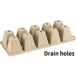 SYITCUN 100 Cells Seedling Starter Trays,10 Pack Starter Trays for Planting Seeds,Biodegradable Seed Starter Peat Pots,Bonus 100 Plant Labels,2 Transplanting Tools,1 Spray Bottle