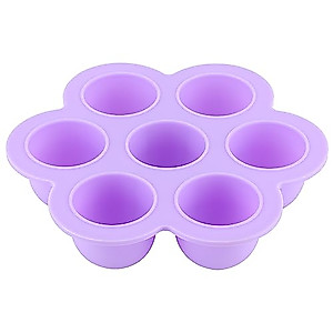 YYQTGG Food Freezer Mold, Ice Trays with Lid Food Freezer Container Food Freezer Tray New(Purple)