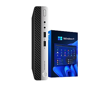 HP Windows 11 Desktop Computer ProDesk 400G4 | Intel Core i5-8500T Six Core (4.3GHz Turbo) | 16GB DDR4 RAM | 500GB SSD Solid State + 1TB HDD | WiFi + Bluetooth | Home or Office PC (Renewed)
