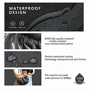 WSZCML Waterproof Backpack Rain Cover,8000mm Waterproof Level,Upgraded with Reflective,Anti-Slip Cross Buckle Straps,Ultra-Strong Multilayer Structure for Hiking,Biking,Camping,Outdoor, Traveling