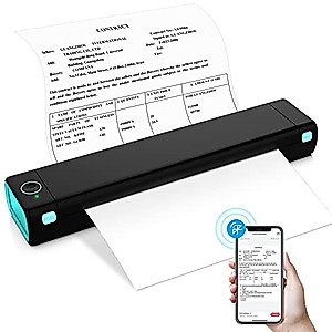 Itari Portable Printer Wireless for Travel, M08F-Letter Bluetooth Mobile Printer Support 8.5" X 11" US Letter, Inkless Thermal Compact Printer, Compatible with Android and iOS Phone & Laptop
