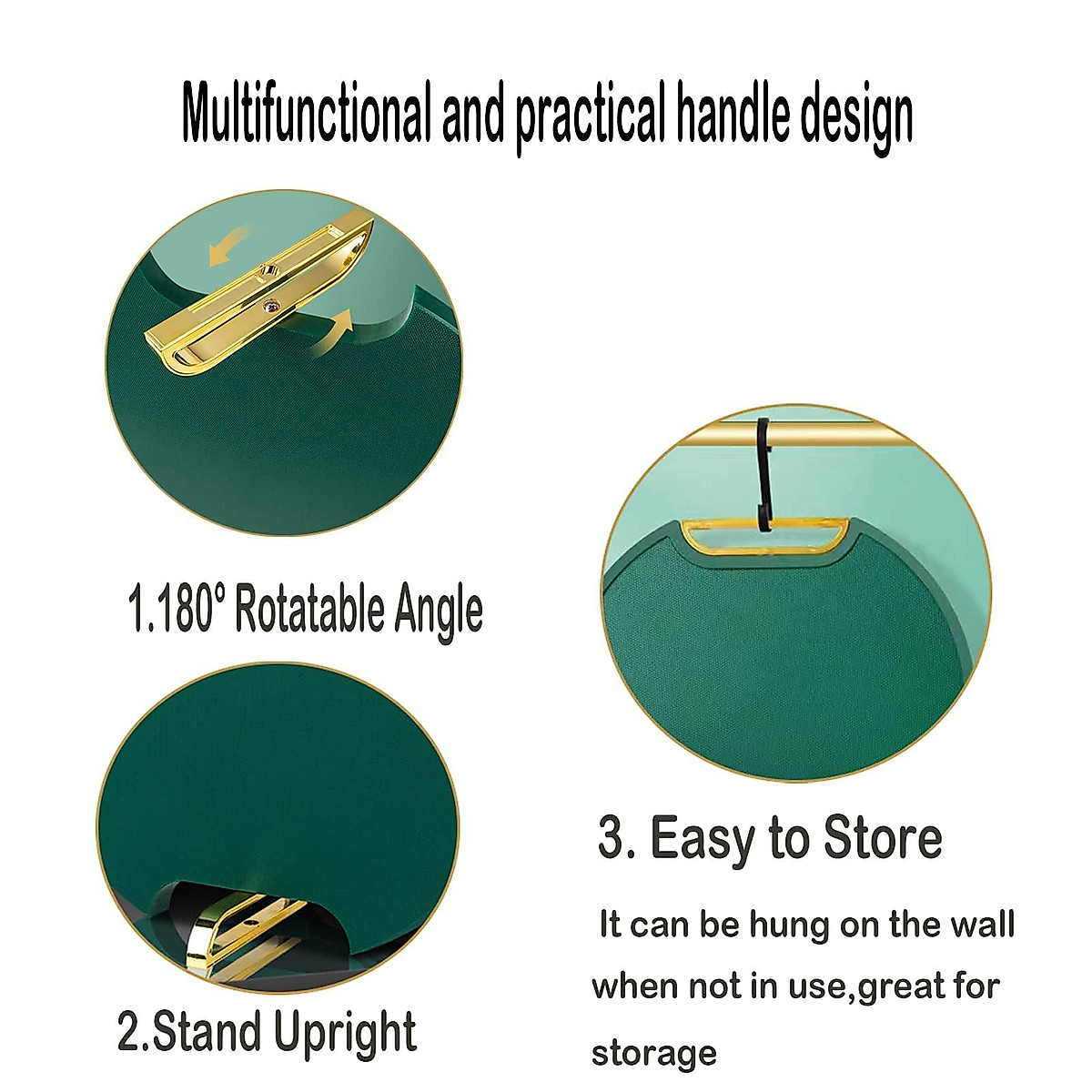 Cutting Board for Chopping, Flexible Large Plastic Cutting Boards Mats for Kitchen, Dishwasher Safe Easy Grip Handle Space Saving, Ergonomic Design, Green