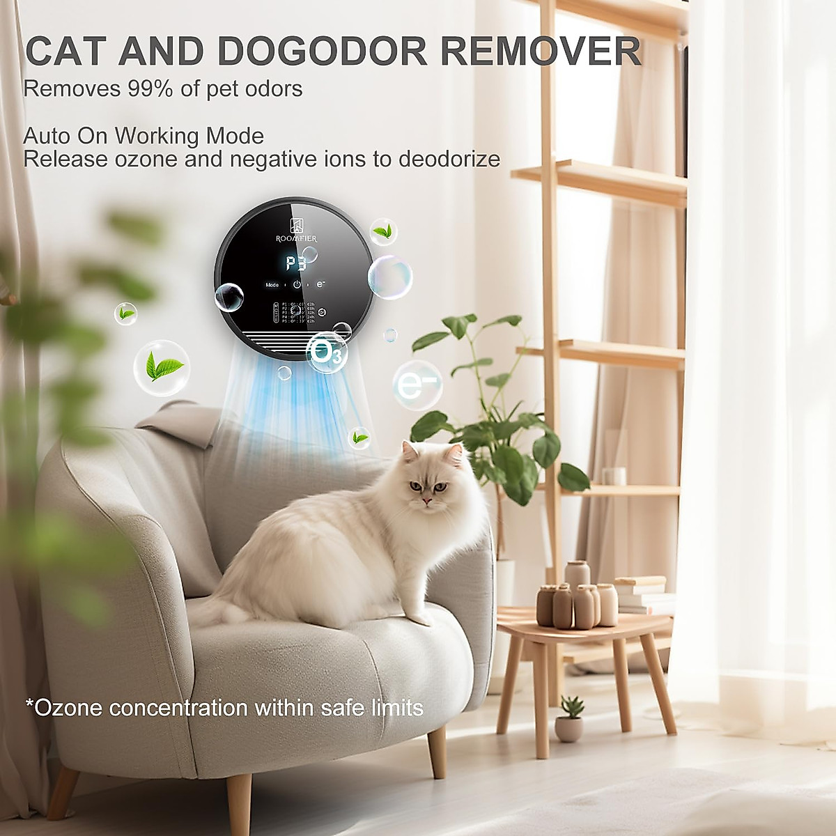 Ozone Machine & Negative Ion Generator 2 in 1, for home