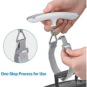 TXY Luggage Scale 50kg/110lb High Precision Portable Digital LCD Display Scale Household Aircraft Outdoor Fishing Scale Weight Balance Suitcase Travel Bag Hanging Steelyard Scale Tool with Hook