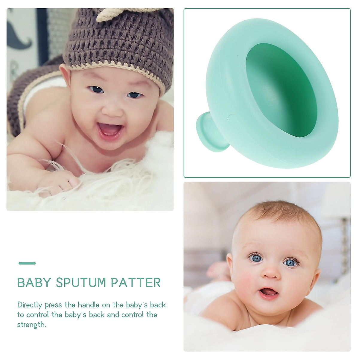 Healifty Palm Chest Percussion Cup Chest Physical Cup Silicone up Mucus Phlegm Remover Percussion Treatment for Expectoration Problem and Bed Rest Basic Nursing Work