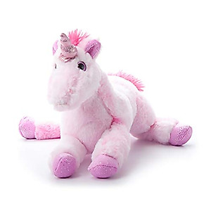 The Petting Zoo Pink Unicorn Stuffed Animal, Gifts for Girls, Posh Plush Unicorn Toy 14 inches