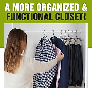 Spring Fever Foam Padded Clothes Hangers with Hooks - Sponge Non Slip Chrome Plating Heavy Duty Space Saving Open Ended for Women Men Pants Coat Green-Grey 5 Pack