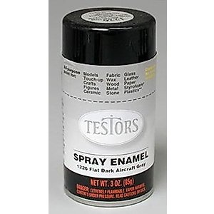 Testor Corp. Flat Dark Aircraft Grey Enamel Paint 3oz Spray Can