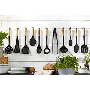 STAUB 40503-107 Serving Spoon Acacia Wood 31 cm Black