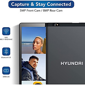 HYUNDAI HT10WB2MSG01 HYtab Plus 10WB2 10 inch Tablet, HD IPS, 3GB/32GB, Space Grey Bundle with Lexar High-Performance 633x microSDHC/microSDXC UHS-I 64GB Memory Card