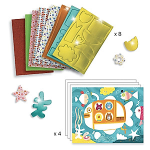 DJECO Fun Foam Sticker Mosaic Craft Kit, Multi