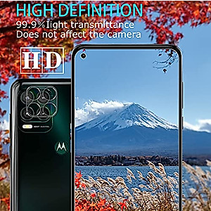 [2+2 Pack] for Motorola Moto G Stylus 5G Screen Protector and Camera Lens Protector,9H Hardness Tempered Glass Film,with 2.5D Edge Protection,HD Clear [Anti-Scratch] [Bubble Free] Easy Installation