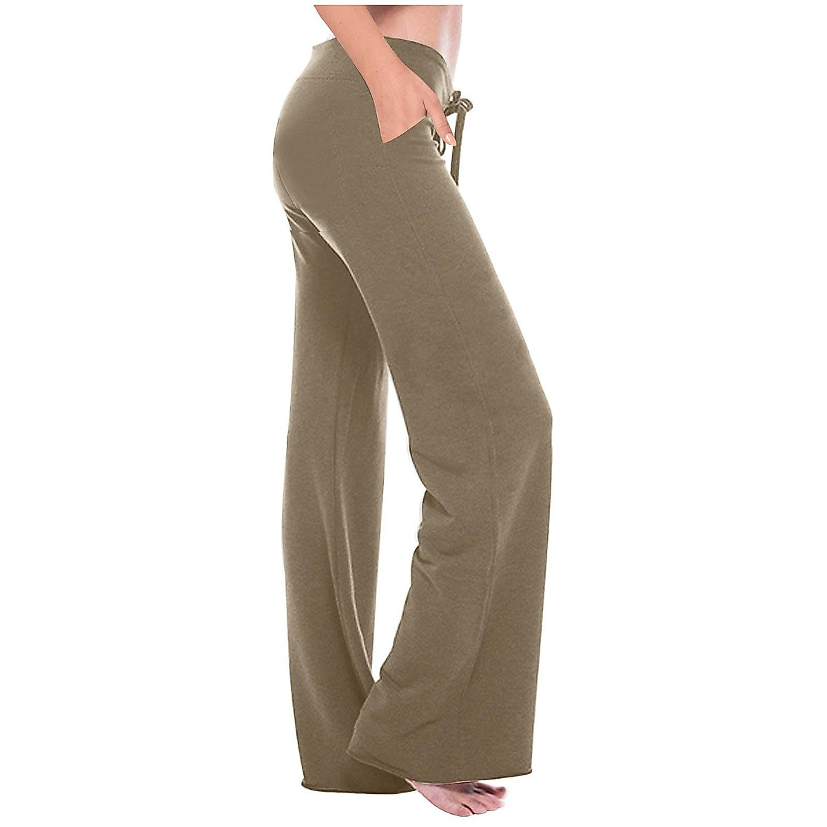 Sales Today Clearance Sweatpants for Women Wide Leg Cargo Pants High Rise Yoga Leggings with Pockets Plus Size Y2K Drawstring Straight Leg Pants Today 2024
