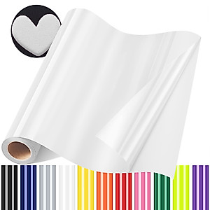 3D Puff Vinyl Heat Transfer for T-Shirts, 12" x6ft 3D Puff HTV Iron on Vinyl, 3D Puff Vinyl Heat Transfer HTV for Heat Press Clothing White Christmas Gifts