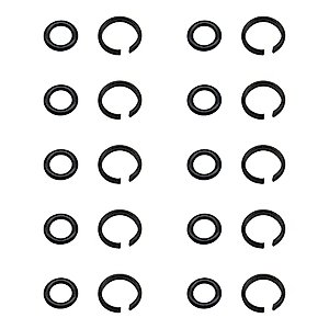 10 Sets 3/8 inch Impact Wrench Retainer Rings Include O-Ring, Compatible with Electric Wrench/Pneumatic Wrench