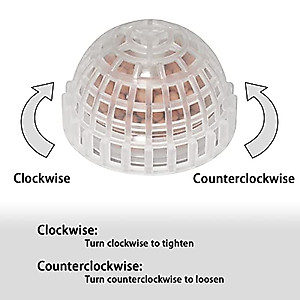 DGHAOP 2pcs Plastic Aquarium Shrimp Fish Tank Media Moss Ball Holder Fish Tank Accessories Home Decoration 5x3cm, Transparent