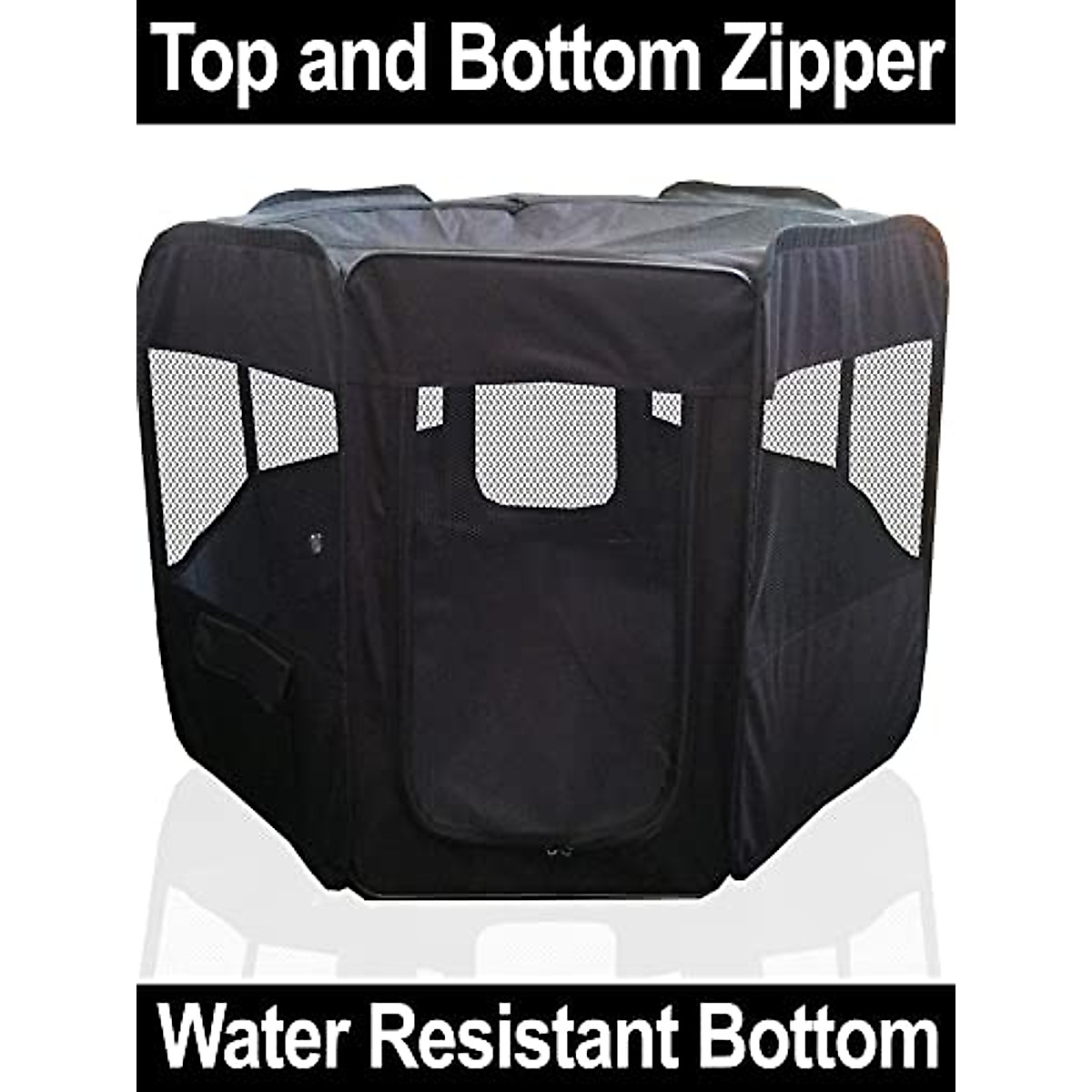 Portable Pet Playpen 45 * 45 * 22" Premium Large Size Puppy Kennel - Best for Small and Medium Size Dogs and Cats - Simple Folding Design for Easy Storage